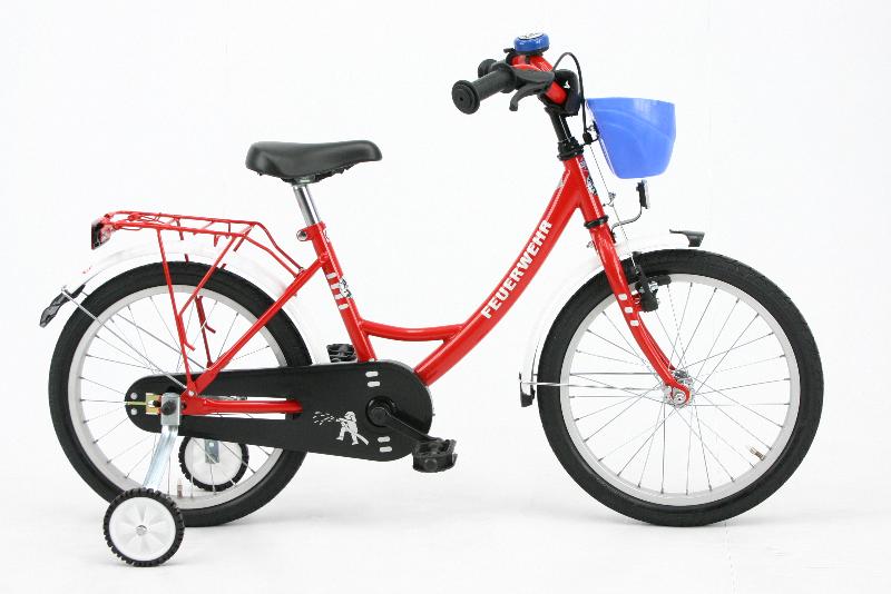 Feuerwehr Kinderrad 18 Zoll kinderfahrrad weiß Rahmenhöhe: