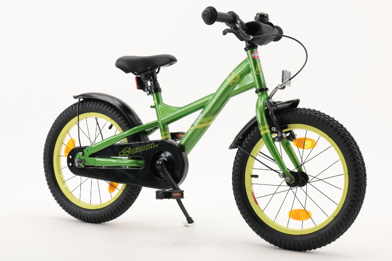 S'cool XXlite 16 steel 16 Zoll kinderfahrrad 1 Gang grün