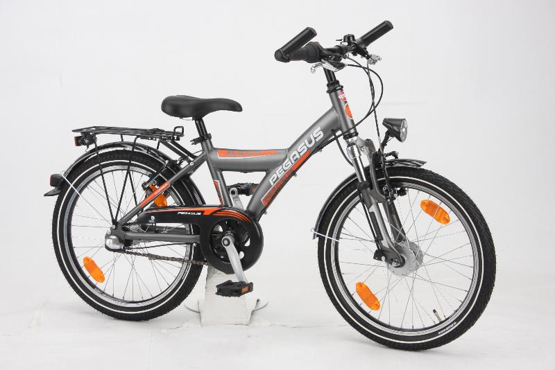 Pegasus 20 Zoll Jungenfahrrad 3 Gang Nabenschaltung grau