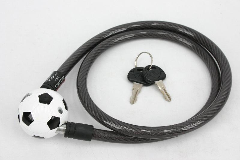 Point Spiralkabelschloss Fussball (660047)