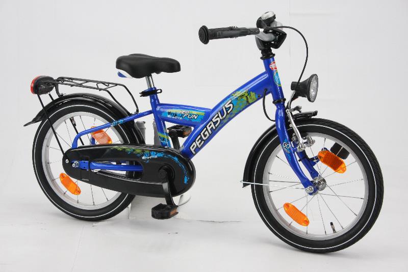 Pegasus 16 Zoll kinderfahrrad 1 Gang Nabenschaltung blau