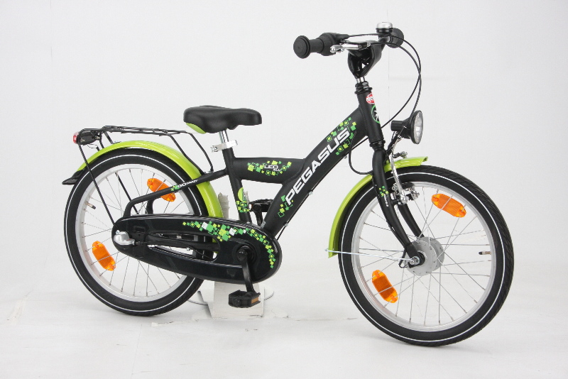 Pegasus 18 Zoll kinderfahrrad 3 Gang Nabenschaltung schwarz