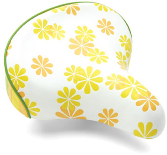 Electra Daisy Sattel weiß mit BLumen (693648)