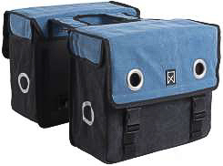 Willex Canvas Doppeltasche bl/sw 40 L (733230)