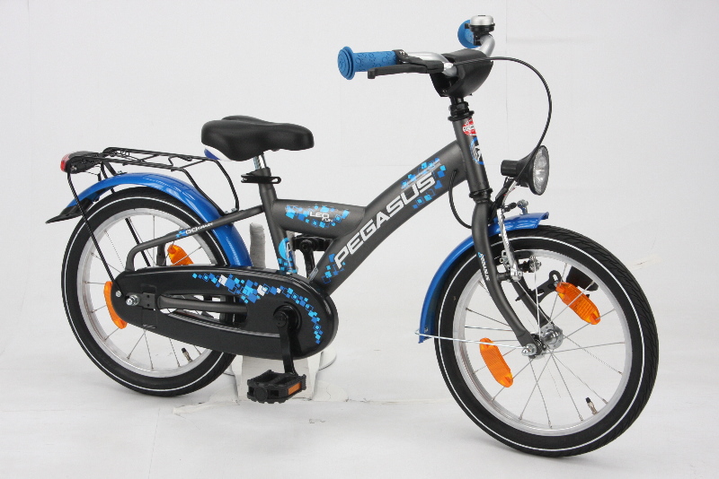Pegasus 16 Zoll kinderfahrrad 1 Gang Nabenschaltung grau