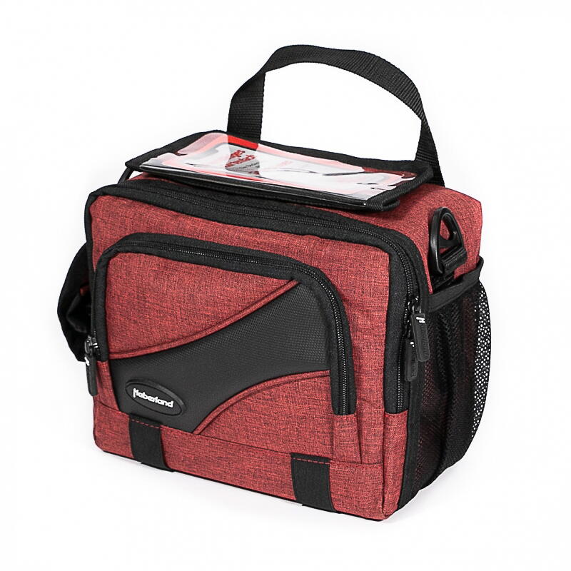 Haberland Lenkertasche Bottle sw/rot (105908)